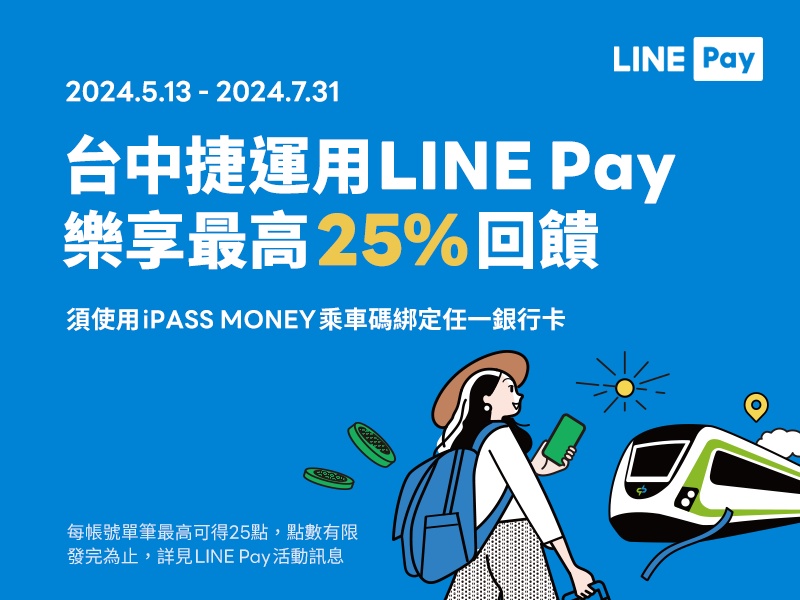 【台中捷運】 iPASS MONEY 乘車碼綁定信用卡教學